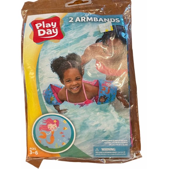Play Day | Toys | Play Day Swimming Arm Bands Mermaid Design Ages 3 ...